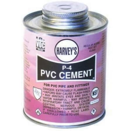 Harvey Tool LOW VOC PVC SOLVENT CEMENT, 16 OZ DAUBER IN BOTTLE ...