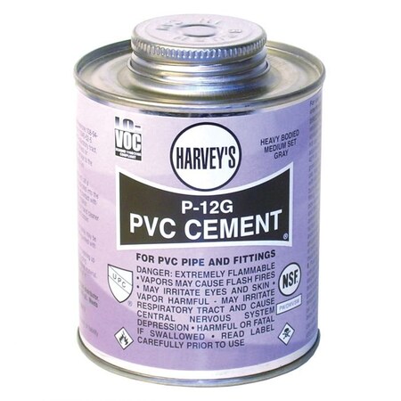 Harvey Tool LOW VOC PVC SOLVENT CEMENT, 1 GAL, LIQUID, GRAY, 094 002 ...