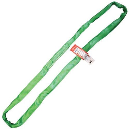 Hsi Endless Round Slings, 6 ft L, Green ENR2-06 | Zoro