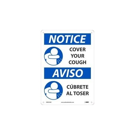 Nmc NOTICE COVER YOUR COUGH SIGN, ESN535RB ESN535RB | Zoro