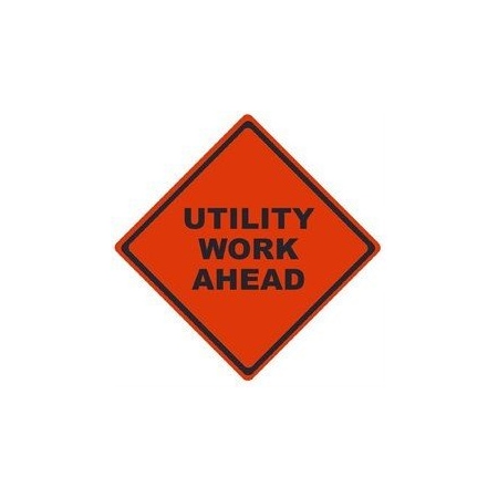 Nmc TRAFFIC, UTILITY WORK AHEAD, RUNR4827 RUNR4827 | Zoro