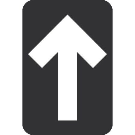 Nmc Directional ARROW Graphic Floor Sign, Pressure Sensitive Removable ...