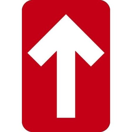 Nmc Directional ARROW Graphic Floor Sign, Pressure Sensitive Removable ...