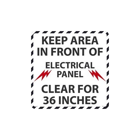 Nmc WALK ON FLOOR SIGN, 36 X 36 , WFSM51 | Zoro