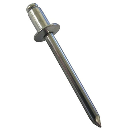 POP Blind Rivet, Domed Head, 0.1875 in Dia., 0.44 in L, Aluminum Body ...