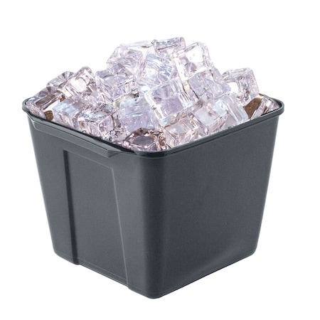 Hapco-Elmar Essential 3 Qt. Square Ice Bucket With Handles, Graphite ...