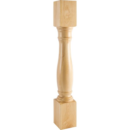 Hardware Resources 5" Wx5"Dx35-1/2"H Rubberwood Turned Post P1-5-36RW ...