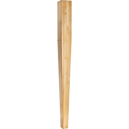 Hardware Resources 3-1/2" Wx3-1/2"Dx42"H Oak Square Tapered Post P43 ...