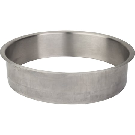Hardware Resources 8" Diameter 2"Height Brushed Stainless Steel Trash ...