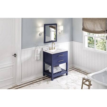 Jeffrey Alexander 22In. W X 1In. D X 28In. H Hale Blue Cade Mirror ...