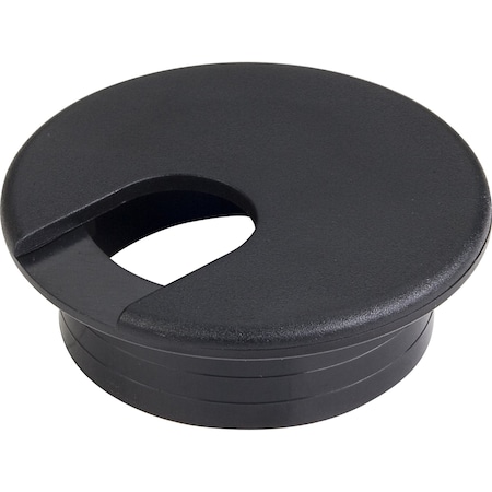 Hardware Resources 2 Piece Black Plastic Wire Grommet for 2" Diameter ...