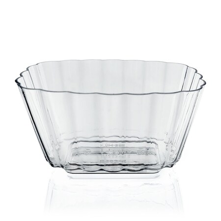 Smarty Had A Party Clear Fluted Rectangular Disposable Plastic Pudding ...