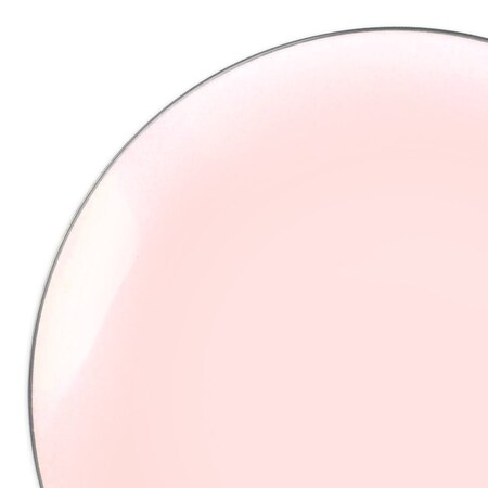 Smarty Had A Party 10.25" Pink with Silver Rim Organic Round Disposable ...