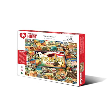 Hart Puzzles Mt. Rushmore / Badlands by Kate Ward Thacker HP081 | Zoro