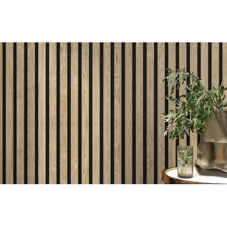 Ejoy Light Walnut Wood Slat Panels for Walls - Stout, 3PK WWC_0030 | Zoro
