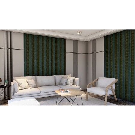 Ejoy Acoustic Vinyl Wall Cladding Siding Panel, 94.5 in. x 4.8 in. x 0. ...