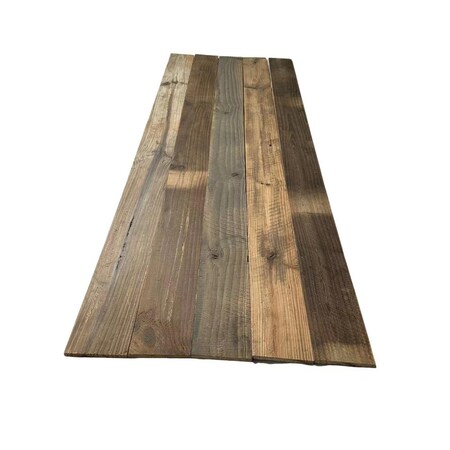 Ejoy Rustic Look Reclaimed Barn Wood Wall Panels, 48in x 4.6in, 7PK ...