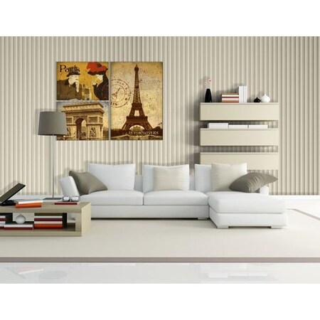 Ejoy Sand Slat Wood Panels for Walls - Sleek, 4PK WC7G_004 | Zoro
