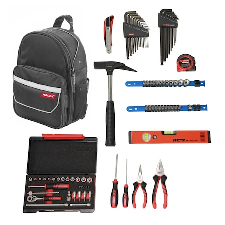 Holex Tool Kit in Backpack, 84 Pieces U68009 BACKPACK | Zoro