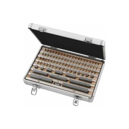 Holex Gage Block Set, Tolerance Class 2, Number of Gage Blocks: 87 ...