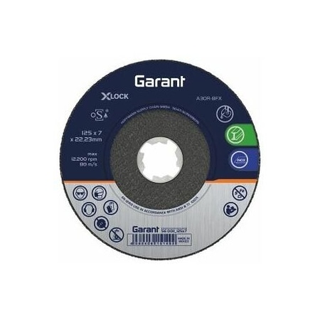 Garant X-LOCK Rough Grinding Disc, Dia: 125 mm 560011 125X7 | Zoro