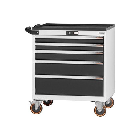 Garant Assembly trolley, 5 Drawer, 750 mm W x 600 mm D x 885 mm H ...