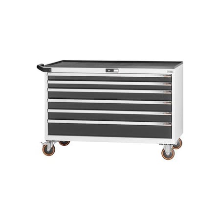 Garant Assembly trolley, 6 Drawer, 1250 mm W x 700 mm D x 885 mm H ...