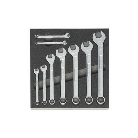 Garant 9 Pc Combination Wrench Set in Foam, 5.5 mm to 19 mm 952462 9 | Zoro