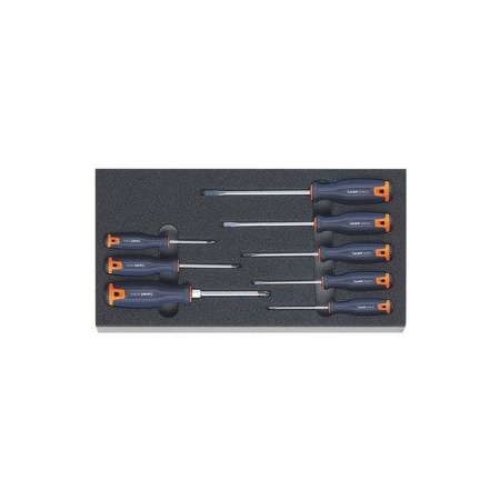 Garant Screwdriver set in Heavy Duty Foam, 8 Pc 953416 8 | Zoro
