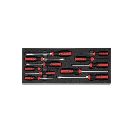 Holex Screwdriver set in Heavy Duty Foam, 11 Pc 953444 11 | Zoro