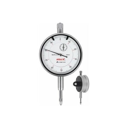 Holex Dial Indicator, Lug Back, Measuring Range / Body Diameter: 10 ...