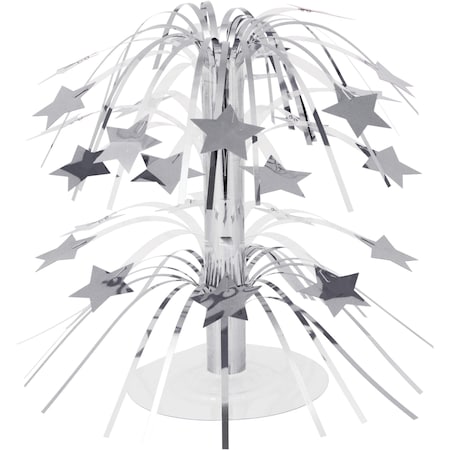 Creative Converting Silver Foil Cascading Centerpiece, 8.5", 6PK 261013 ...