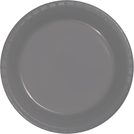 Touch Of Color Glamour Gray Plastic Plates, 9", 240PK 339658 | Zoro