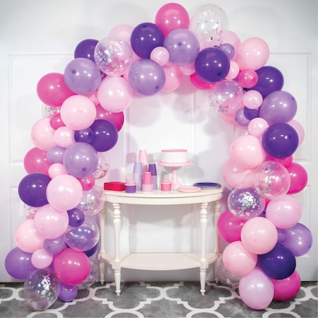 Creative Converting 16' Pink and Purple Balloon Arch Kit 16', 672PK ...