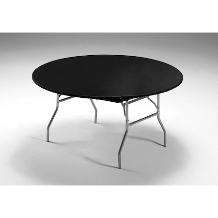 Creative Converting Stay Put Tablecover Black, 60", 60", 12PK 703000 | Zoro