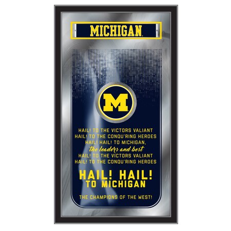 Holland Bar Stool Co Michigan 26" x 15" Fight Song Mirror MFghtMichUn ...