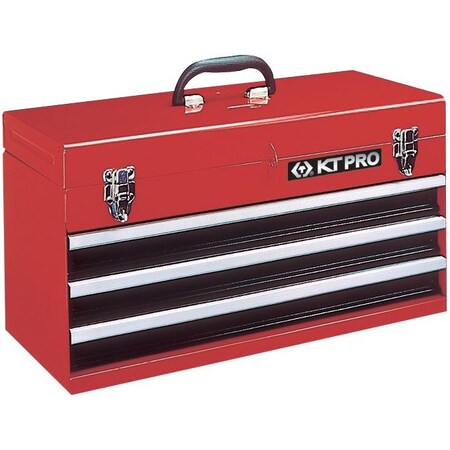 Kt Pro Tool Chest, 3 Drawer, Red, 9 in D B87401-3 | Zoro