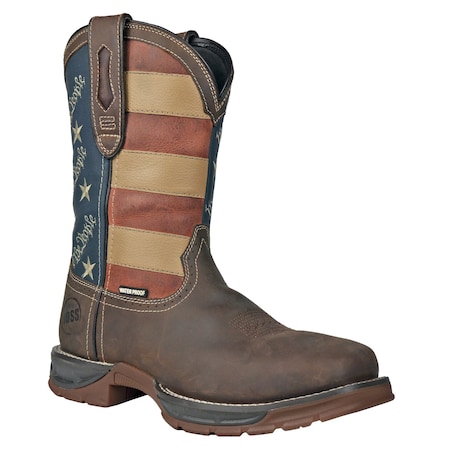 Hoss Boot Co We The People Western Cowboy Work Boot, Brown, 11 D, D ...
