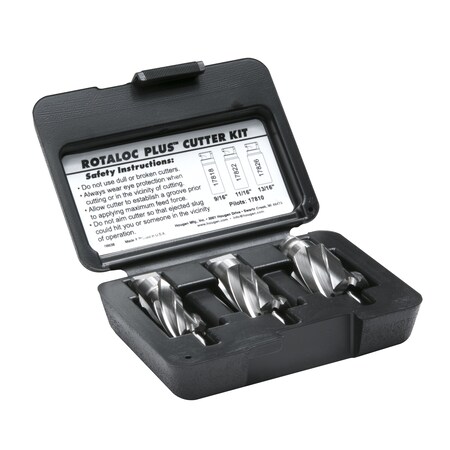 Hougen RotaLoc Plus Cutter Kit 9/16, 11/16, 13/16 in. 17803 | Zoro