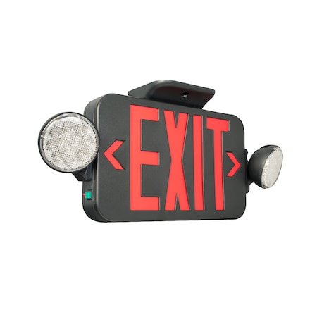 Compass LED Exit Sign / Emergency Light Combo, CCRRCB CCRRCB | Zoro