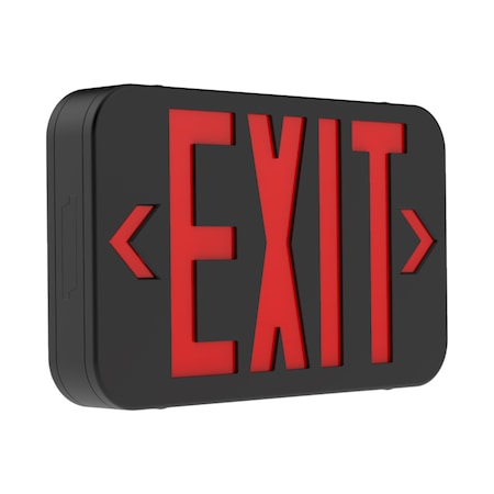 Compass LED Exit Sign w/ Battery Back-Up, Remote Capability CERRCB | Zoro