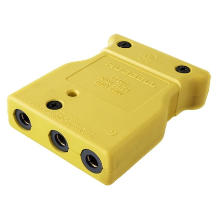 Hubbell Wiring Device-Kellems Pin & Sleeve Receptacle, 100 A, 250V AC ...