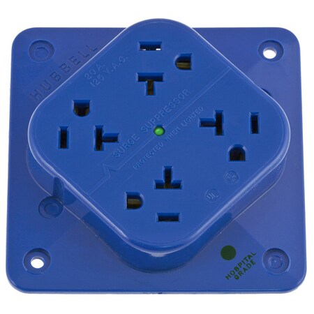 Hubbell Wiring Device-Kellems 4-PLEX®, Hospital Grade Surge Suppression ...