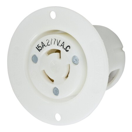 Hubbell Wiring Device-Kellems Flanged Locking Receptacle, L7-15R, 15 A ...