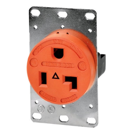Hubbell Wiring Device-Kellems Straight Blade Receptacle, 5-30R, 30 A ...