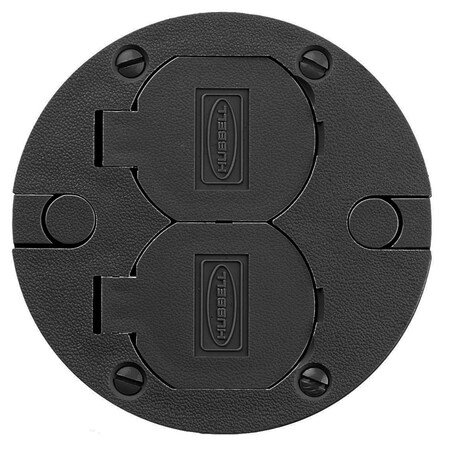 Hubbell Wiring Device-Kellems Electrical Box Cover, Round, Non-Metallic ...