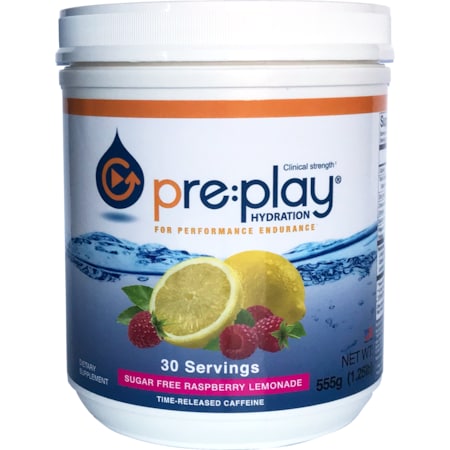 Hydration Health Products Pre:play Hydration Powder Tub, Raspberry ...