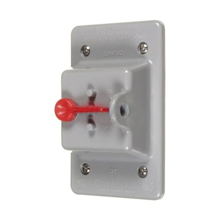 American Imaginations Plastic Wall Mount Grey Toggle Switch Box Cover ...