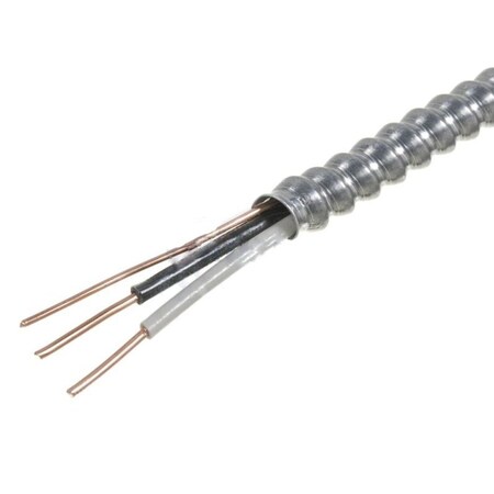 American Imaginations 2952.76 in. Cylindrical Silver Armoured Cable ...