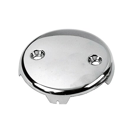 American Imaginations Round Chrome Overflow Plate in Stainless Steel ...